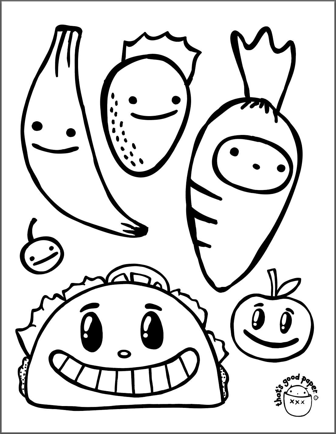 Super Snack Printable Coloring Sheets DIGITAL DOWNLOAD | Jessica Yamasaki